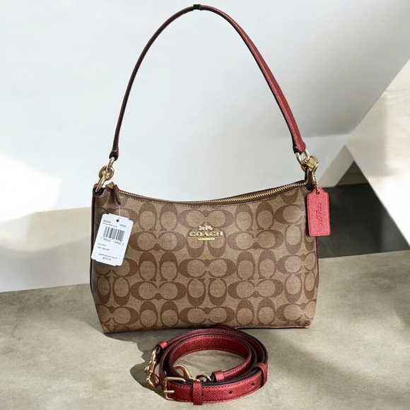 Coach | Bags | Nwt Coach Signature Lewis Shoulder Bag Crossbody | Poshmark